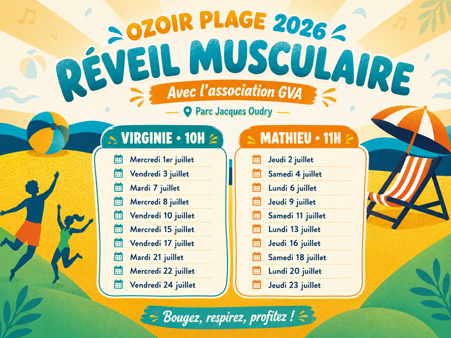 Ozoir Plage 2026 : tout le programme de l’été au parc Jacques Oudry ...
